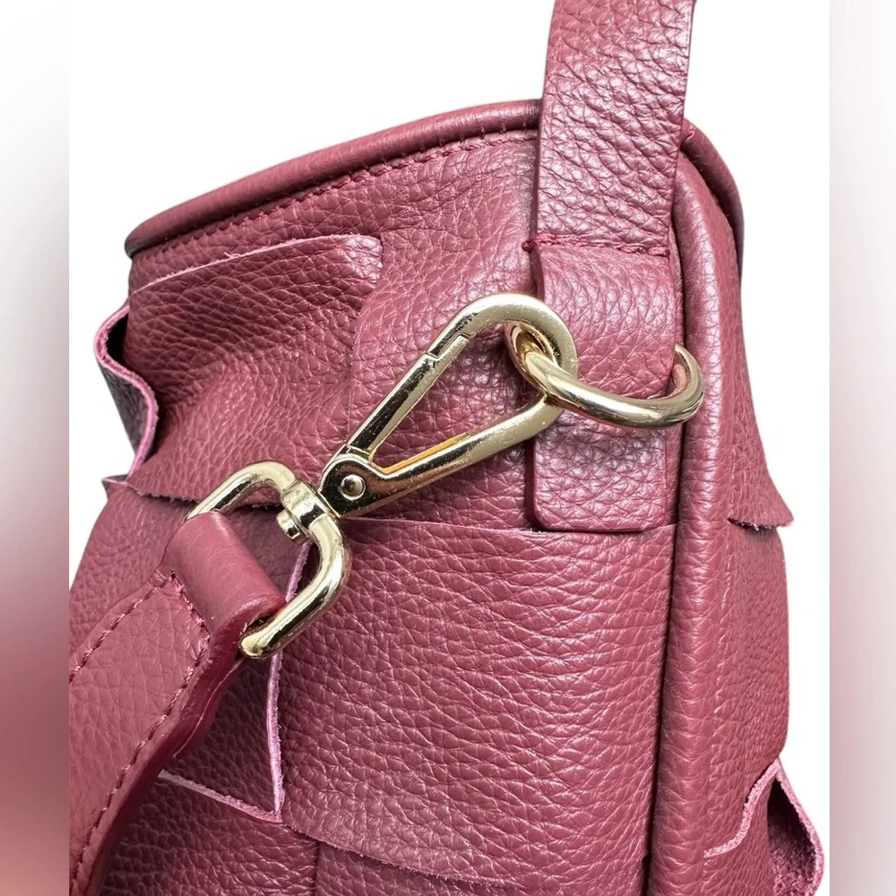 Lia Numa | Bags | Lia Numa Euc Italian Leather Bucket Bag | Poshmark